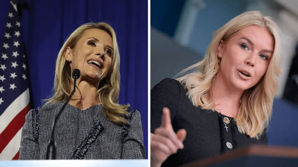 Jennifer Siebel Newsom’s gold cross draws comparisons to Karoline Leavitt — faith, fashion, or ...