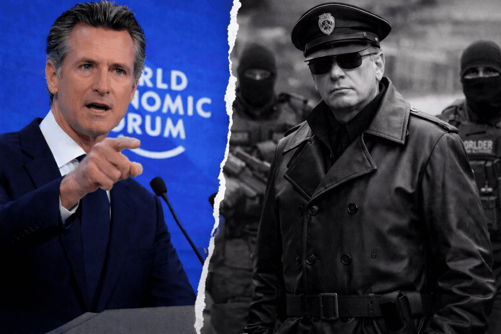 Newsom Confronts Trump’s Border Commander as ‘Nazi Coat’ Controversy ...
